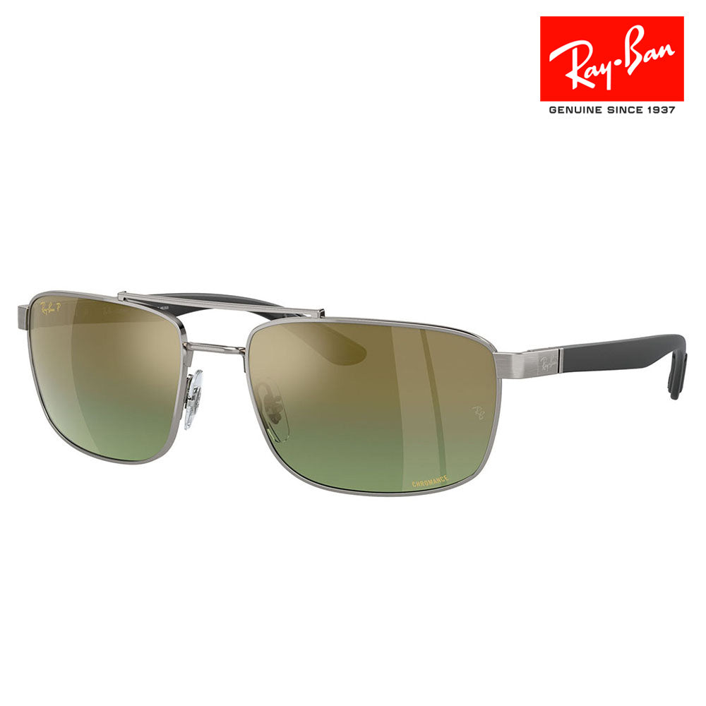 【正規品販売店】レイバン サングラス RB3737CH 004/6O 60 Ray-Ban クロマンス スクエア ユニセックス メタル CH ...
